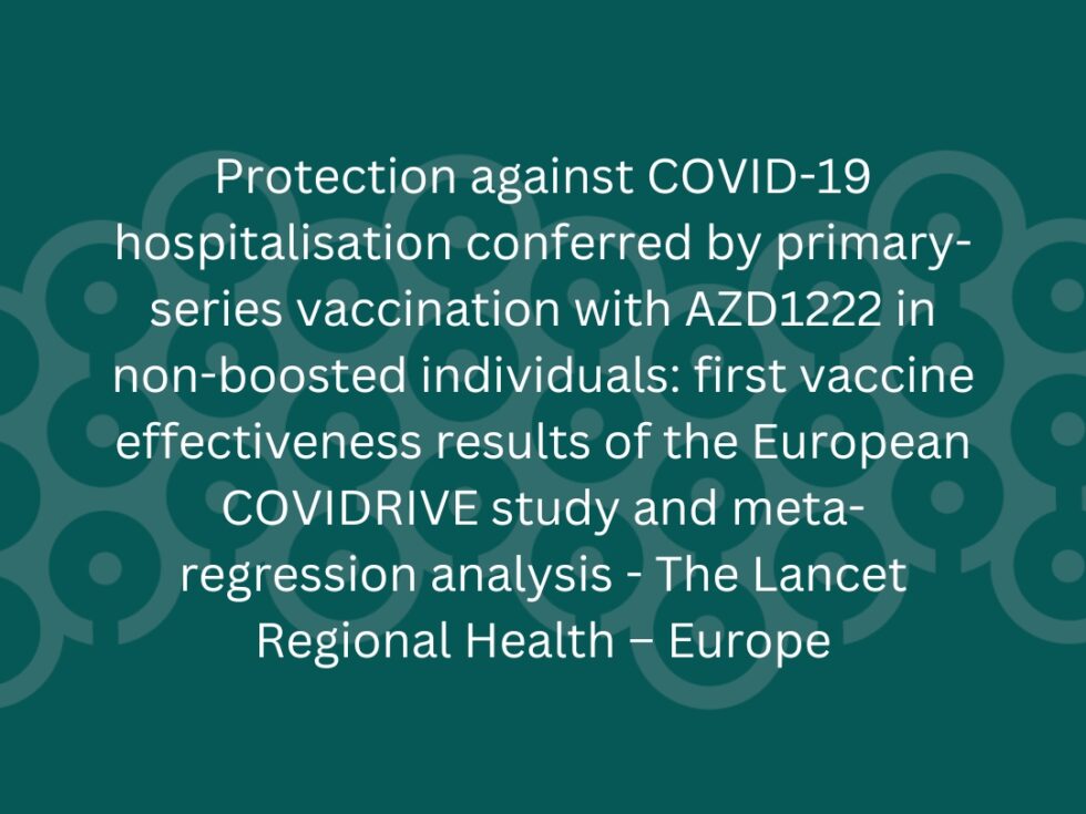 AZD1222 vaccine effectiveness against hospitalisation